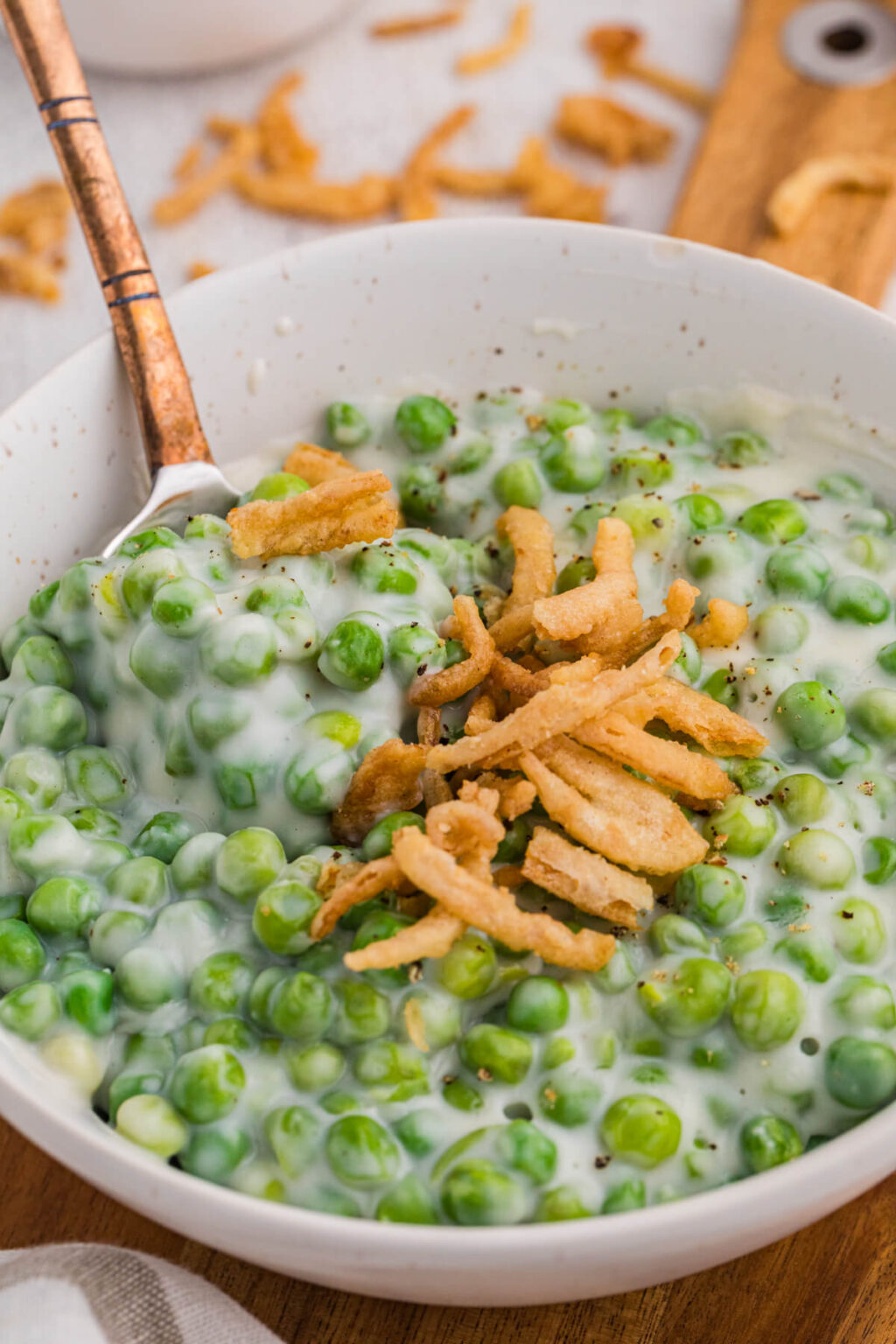 Old-Fashioned Creamed Peas Recipe - Simply Stacie